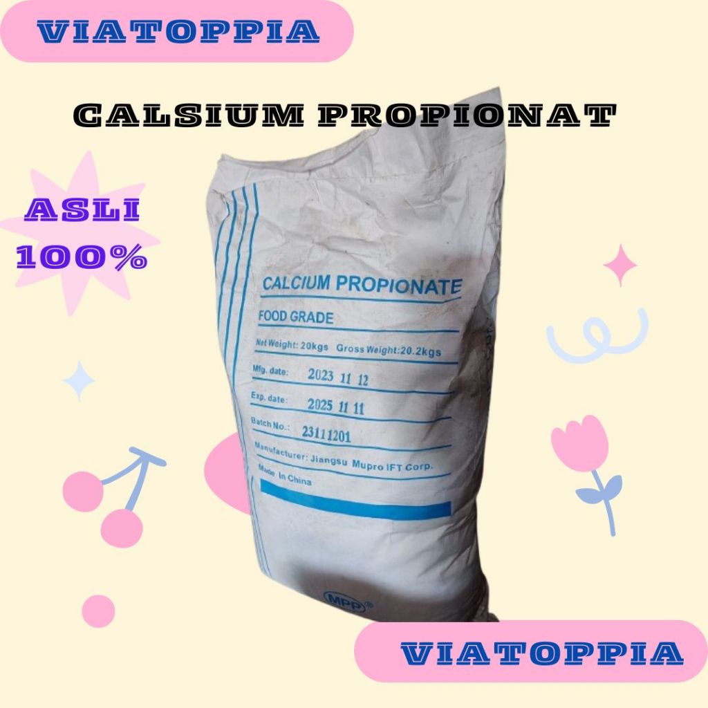 Jual CALCIUM PROPIONAT//KALSIUM PROPIONAT// 1 KG DAN 500 GRAM | Shopee ...