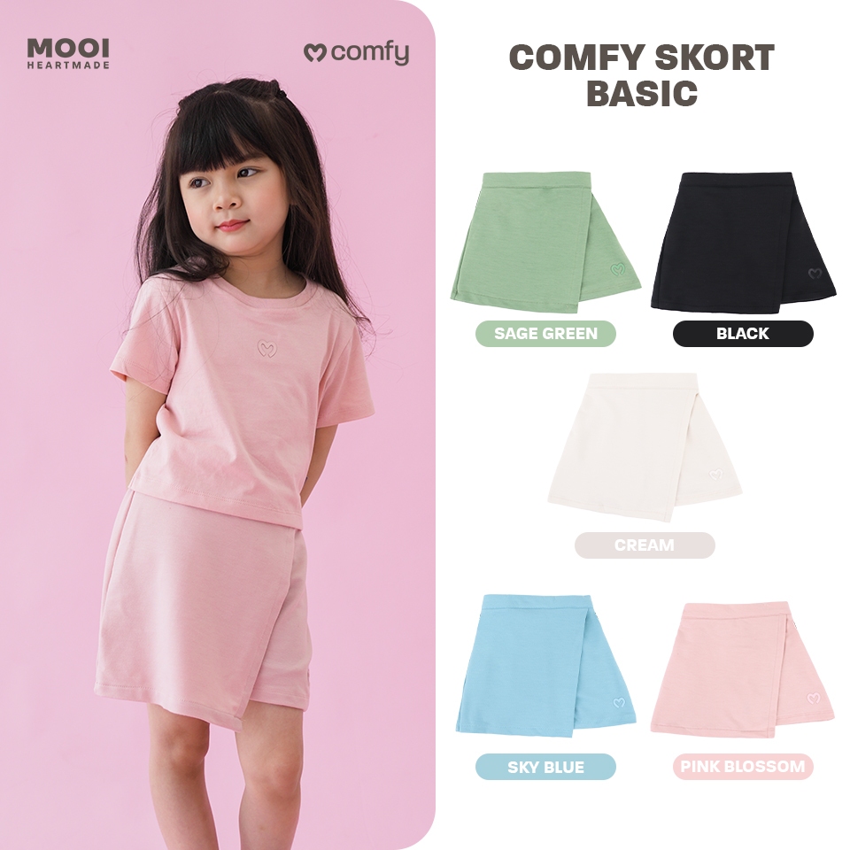 Jual Mooi Rok Celana Skort Anak Perempuan Comfy Skort Basic Pants ...