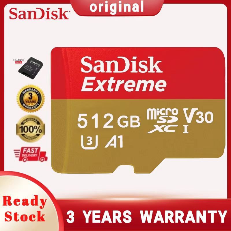 Jual SanDisk Micro SD Memory Card 128GB ka rtu microsd 512GB 256GB ...