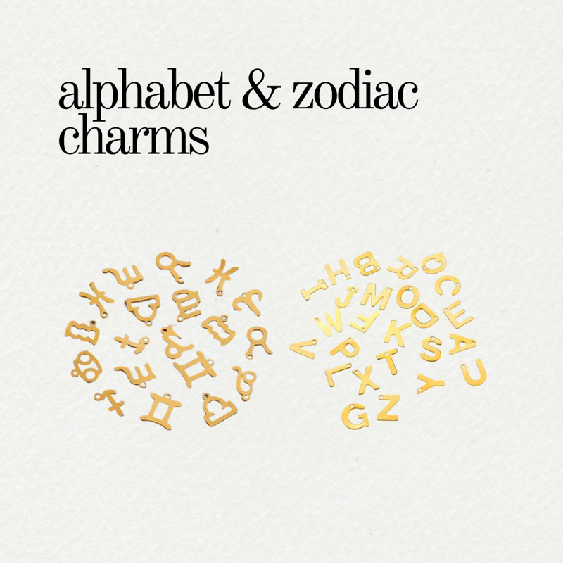 Jual WILD MUSE — Alphabet & Zodiac Charms | Shopee Indonesia