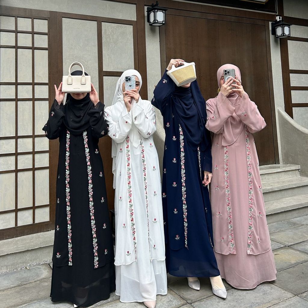 Jual TRISYA Abaya OOTD Dress Kekinian Matt Premium Gamis Outher Turkey ...