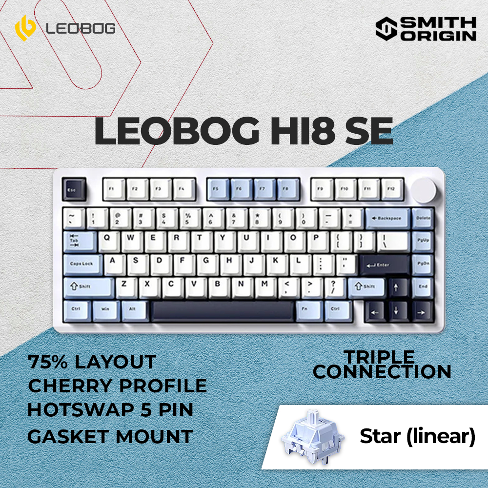 Jual LEOBOG Hi8 SE 75% 4000mAh Three Mode Wireless Aluminum Gaming Keyboard | Shopee Indonesia