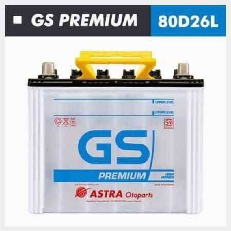 Jual Aki/ Baterai Basah GS Premium ASTRA Otoparts 80D26L Toyota Kijang ...