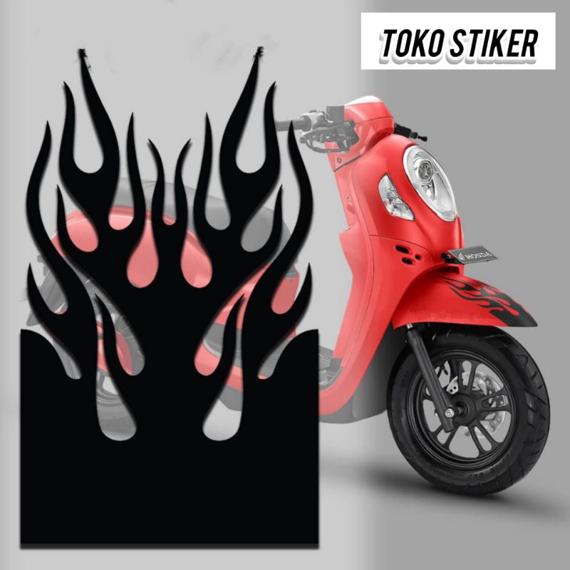 Jual STIKER SPAKBOR Sticker tribal API MOTOR | Shopee Indonesia