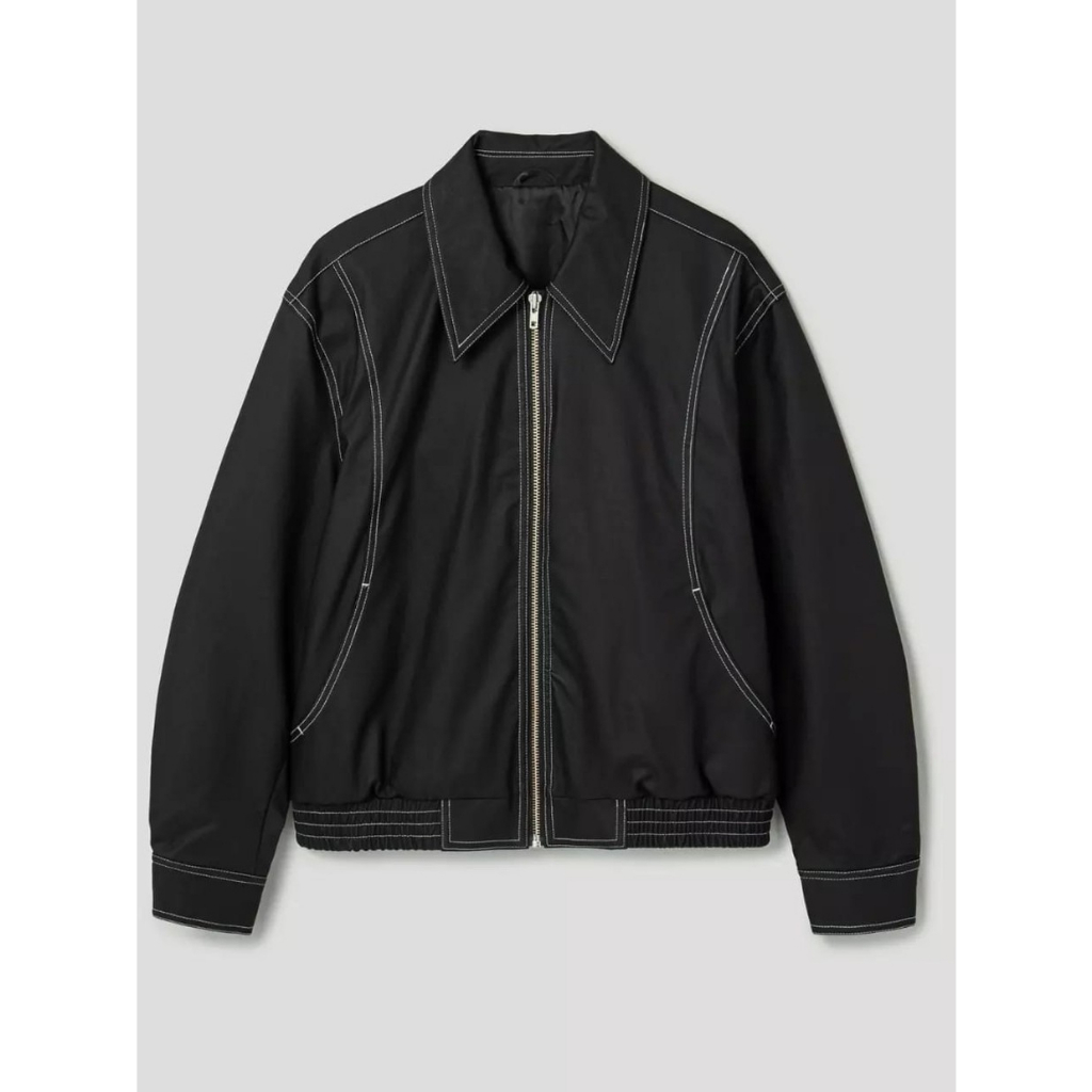 Jual JAKET KERJA/WORK JAKET BOXY VINTAGE TREND 2024 HITAM PRIA | Shopee ...