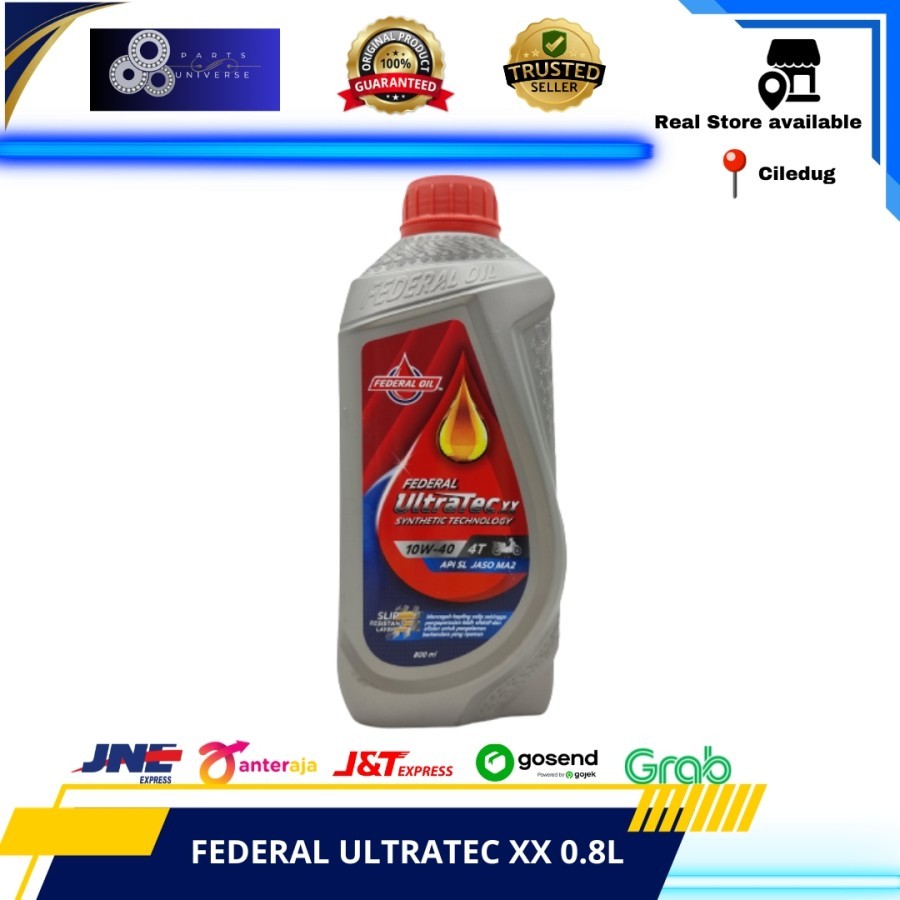 Jual Oli Federal Ultratec XX 10W40 800 ML Oli Motor Original | Shopee ...