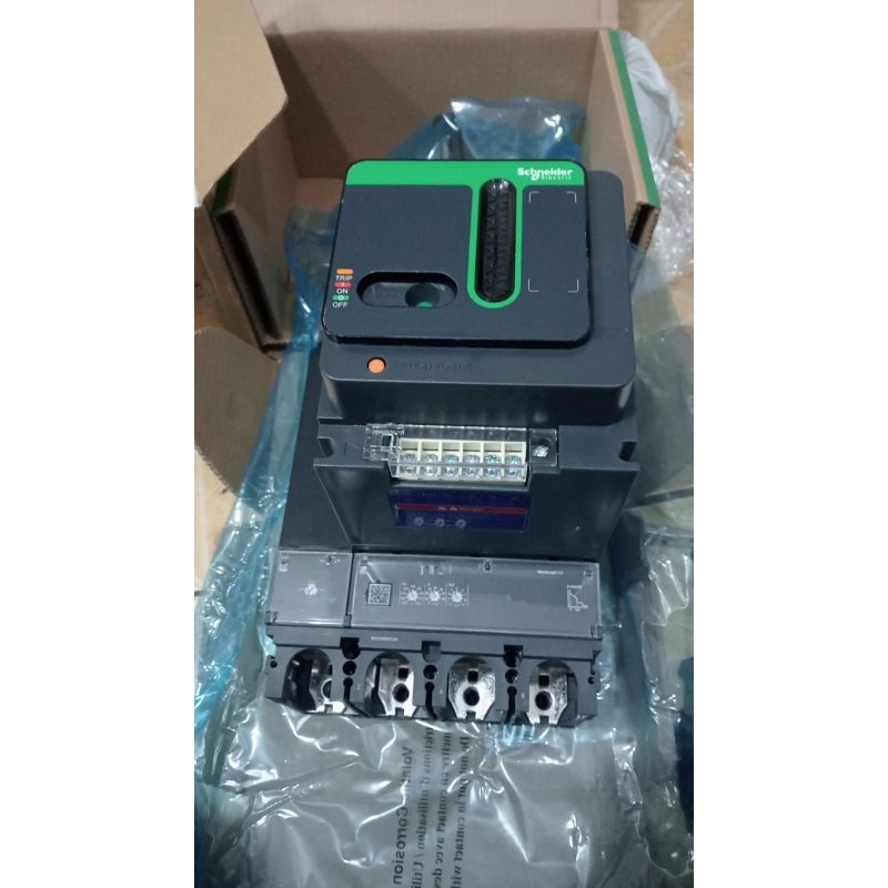 Jual MCCB 400A 4P Komplit Motorized AUX UVT Schneider MCCB NSX400N 400A ...
