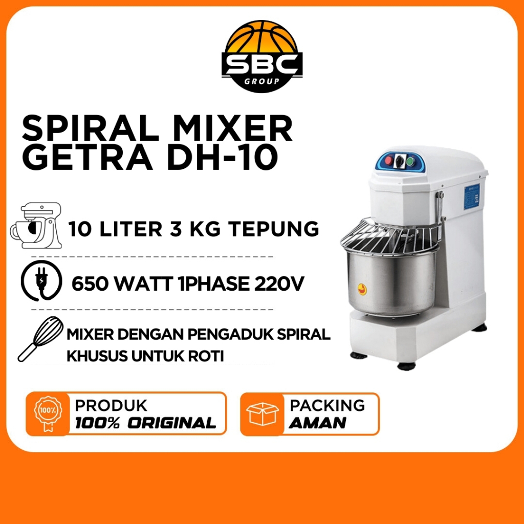 Jual SPIRAL MIXER GETRA DH-10A 10L | Shopee Indonesia