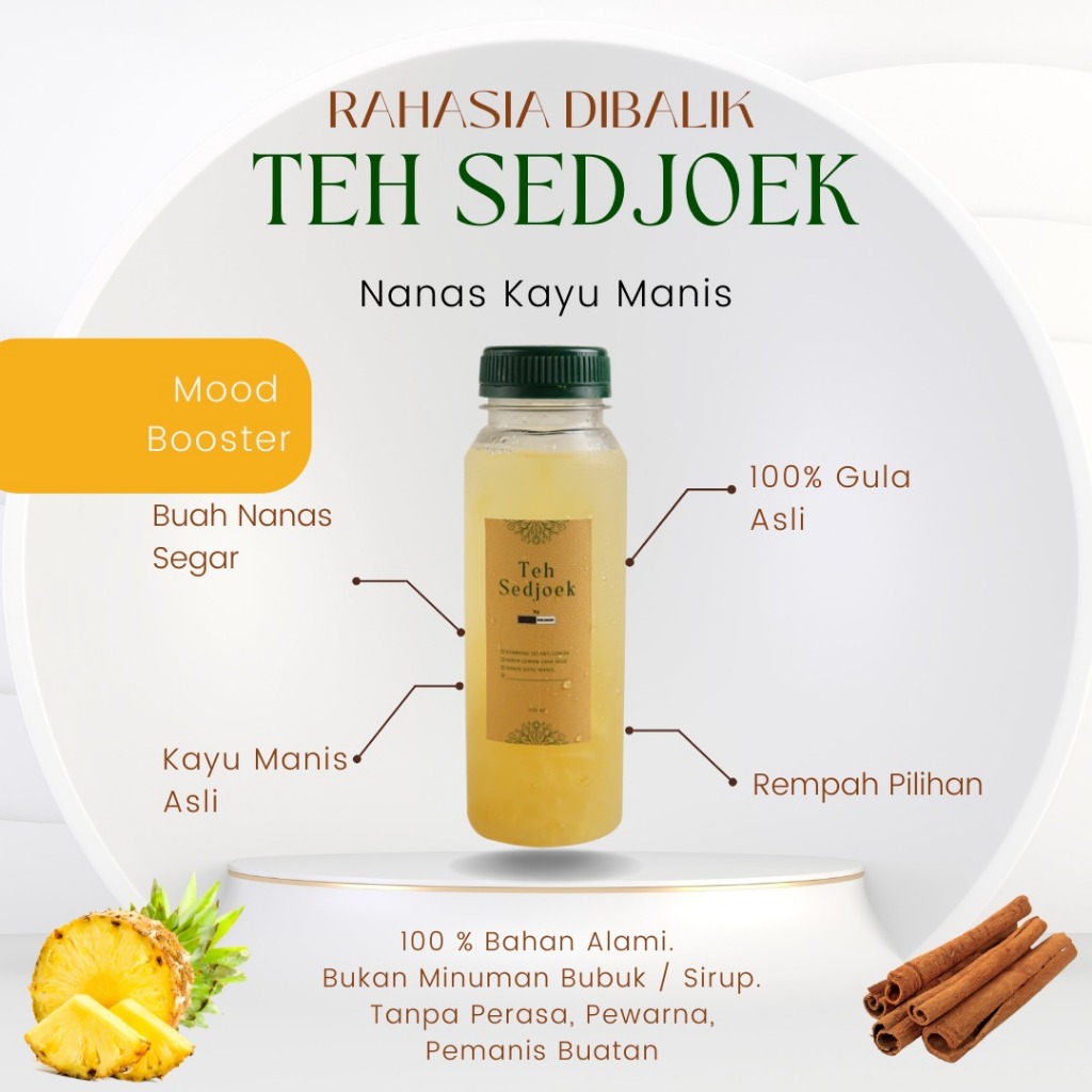 Jual teh sejuk nanas kayu manis / teh sedjoek nanas kayu manis/ minuman ...