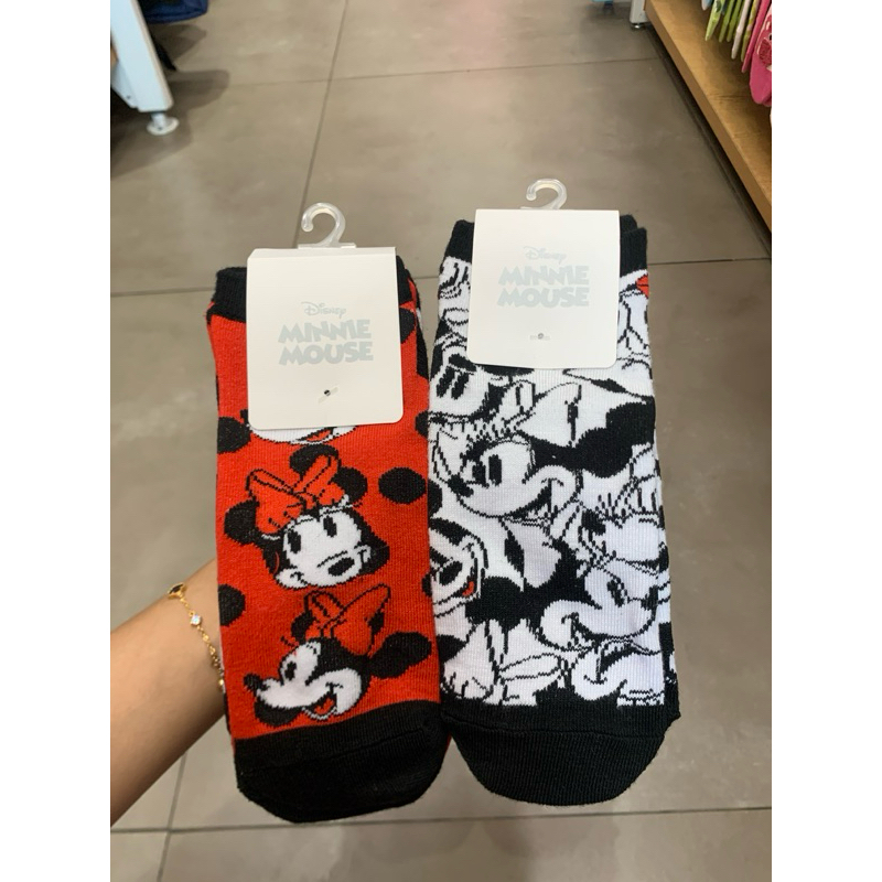 Jual Miniso Disney Collection Minnie Mouse Low Cut Socks (3 Pairs)(B ...