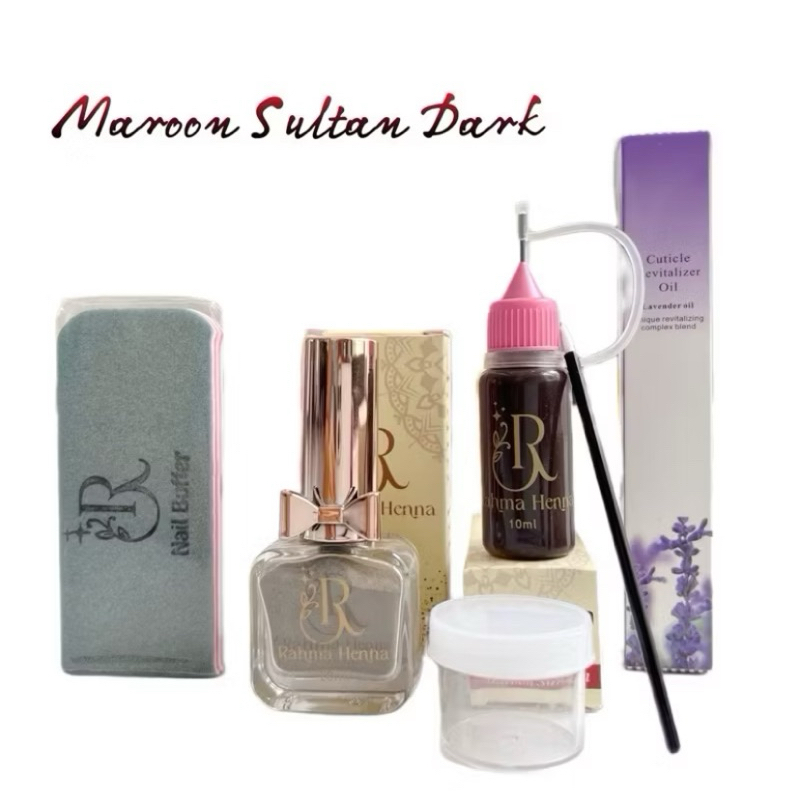Jual Henna Maroon sultan dark 4in1 cantikk mroon | Shopee Indonesia