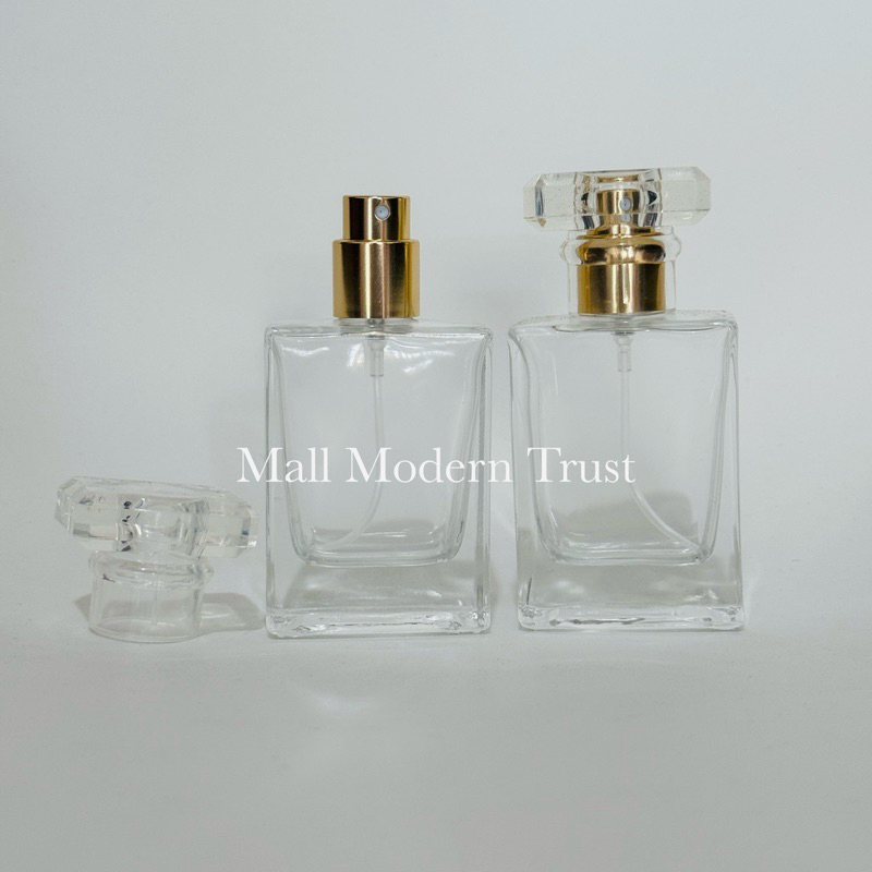 Jual BOTOL PETAK KOTAK TUTUP CRYSTAL SPRAYER GOLD 30 ml JENIS DRAT ULIR ...