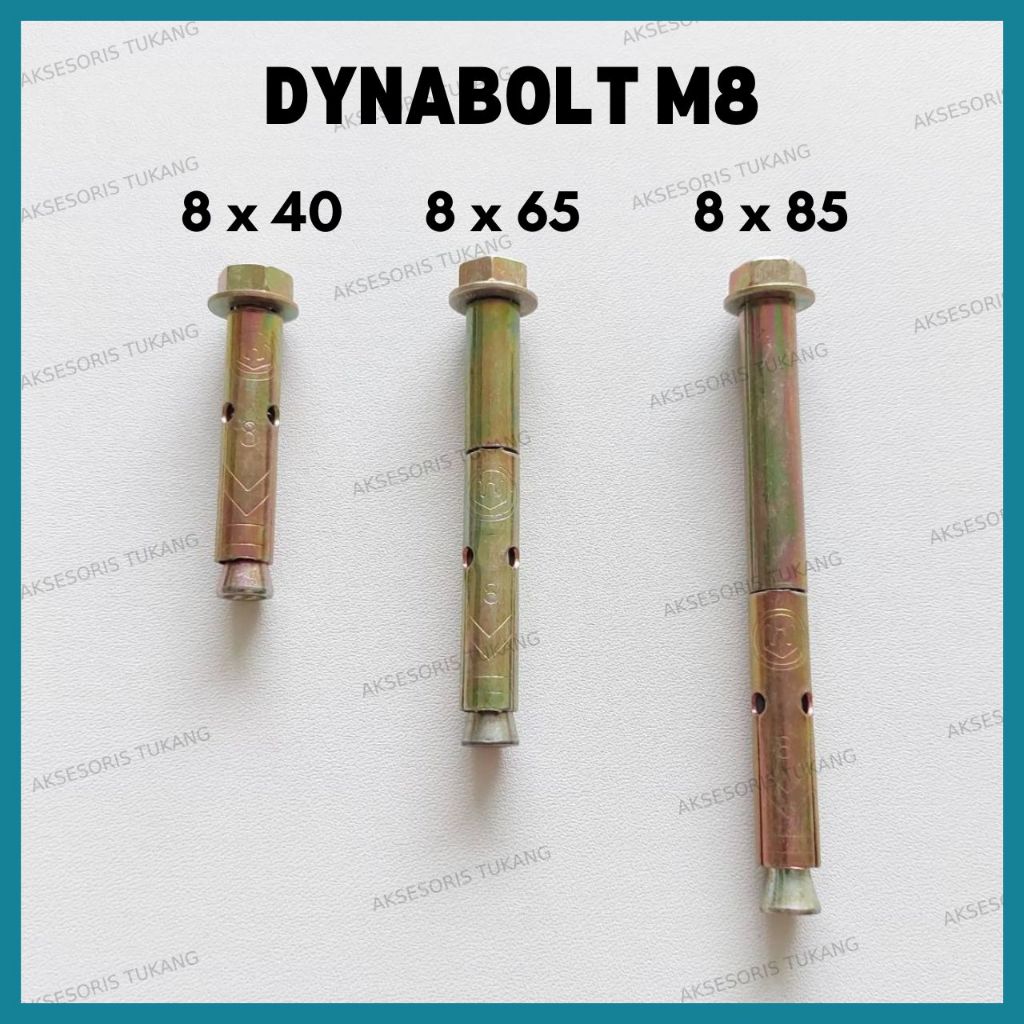 Jual Baut Dynabolt M8 Baut Beton 8x40 8x65 8x85 / Baut Tanam Tembok 8mm ...