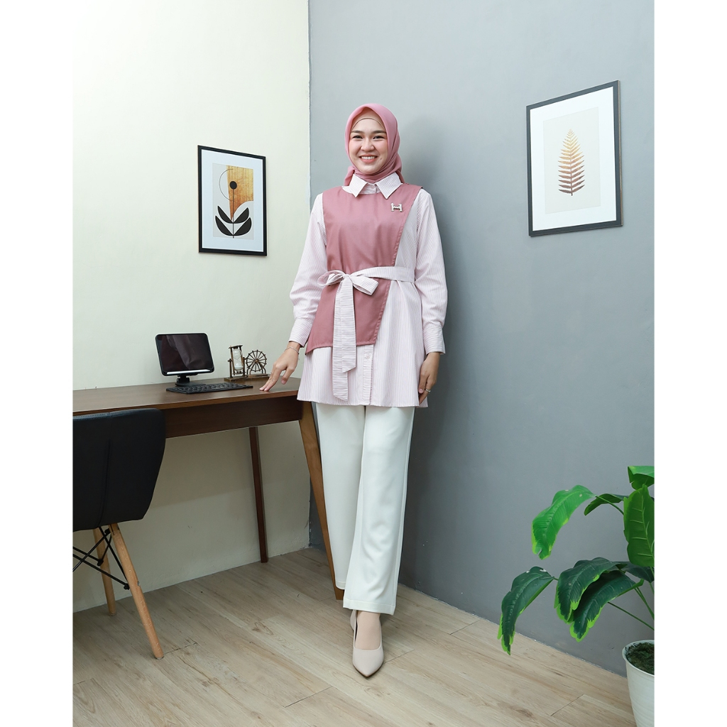 Jual LUNA Blouse - Pakaian Kemeja Wanita Terbaru by Hijab Mamah icis ...