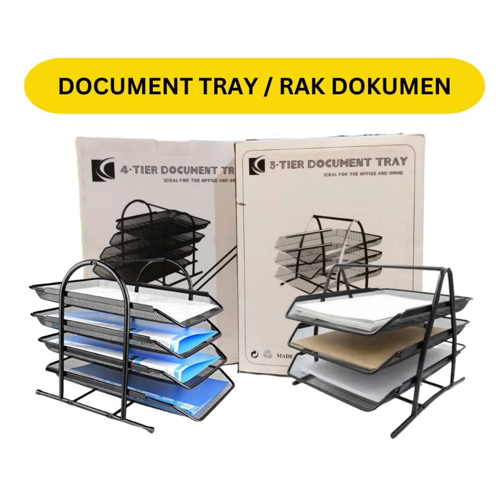 Jual RAK DOKUMEN 3 TINGKAT/ RAK SUSUN/ DOCUMENT TRAY | Shopee Indonesia
