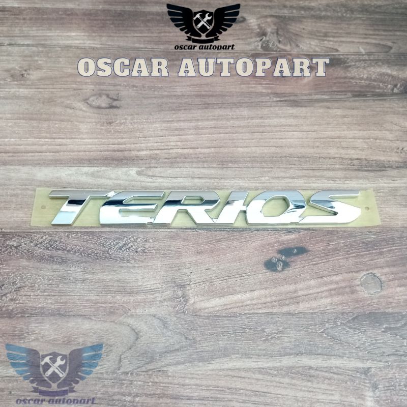 Jual Logo Emblem Bagasi Tulisan Terios 2018-2020 Original | Shopee ...
