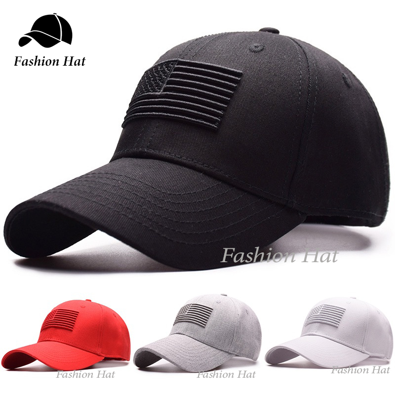 Jual Topi Bisbol Bendera Amerika Bordir Topi Matahari Unisex Topi ...