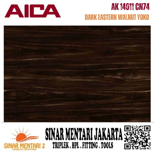 Jual AICA HPL AK 14011 CN74 Dark Eastern Walnut Yoko | Shopee Indonesia