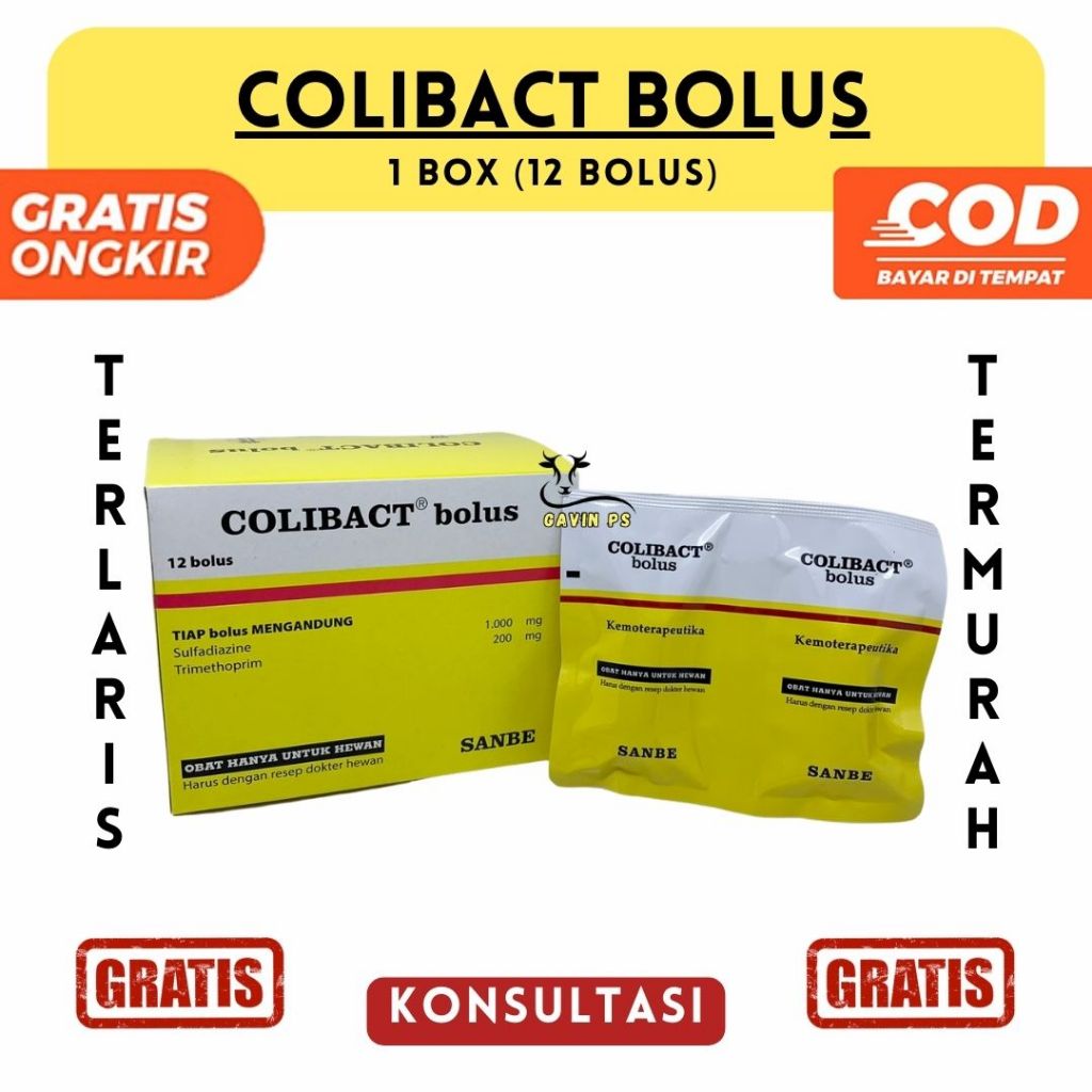 Jual COLIBACT BOLUS 1 BOX isi 12 BOLUS OBAT INDUK BARU MELAHIRKAN ...
