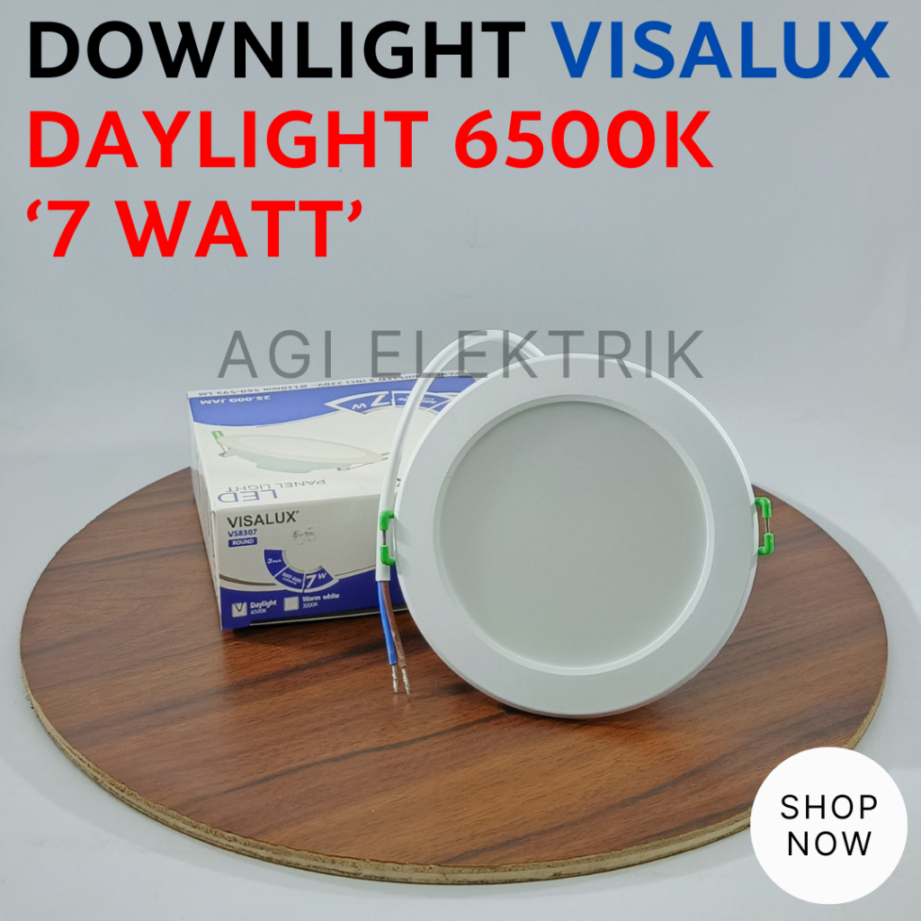 Jual LAMPU PANEL DOWNLIGHT LED 3 INC 7W VISALUX - DAYLIGHT 6500K ...