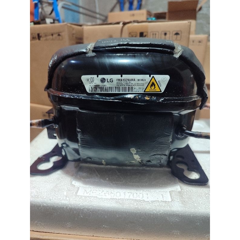 Jual Kompresor kulkas Lg inverter 2 pintu FMA102NAMA original cabutan ...