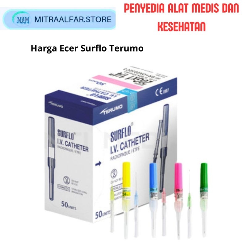Jual Surflo Terumo iv Catheter Abbocath No 20 22 Harga/Box | Shopee ...