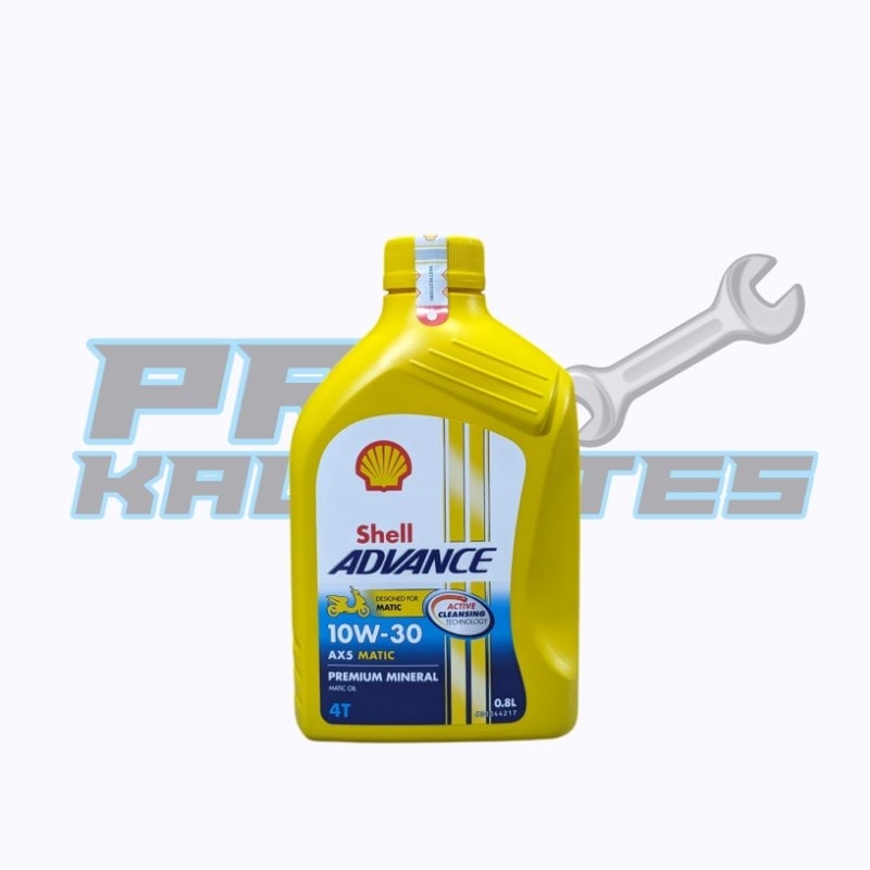 Jual OLI MESIN SHELL AX5 MATIC 10W-30 0.8L ORIGINAL SHELL | Shopee Indonesia