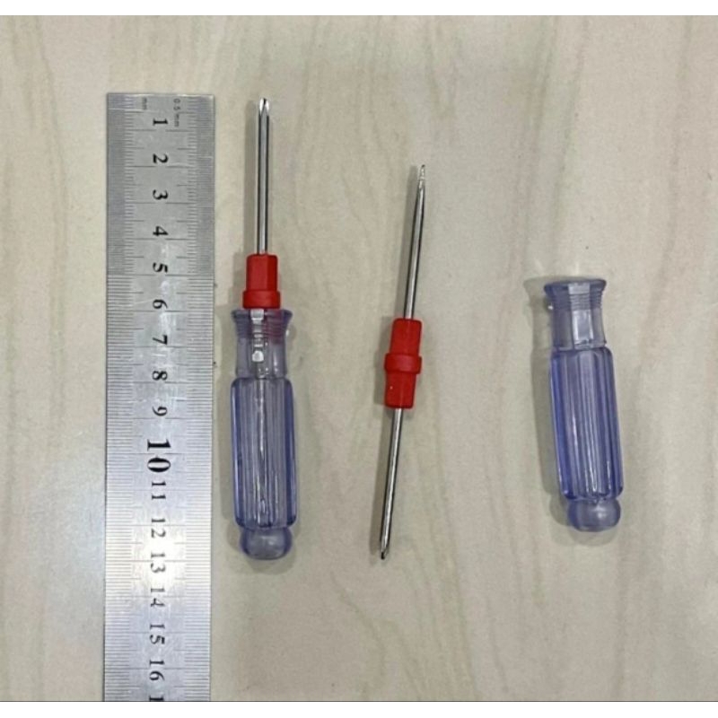 Jual obeng 2way 3mm x 50 obeng cabut bolak balik 2w bening screwdriver ...