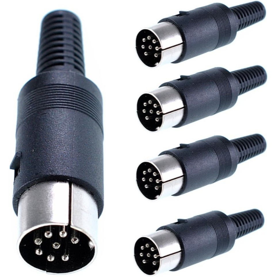 Jual Midi DIN 8 Pin Male / Connector Cable Type 8 Pin Male | Shopee ...