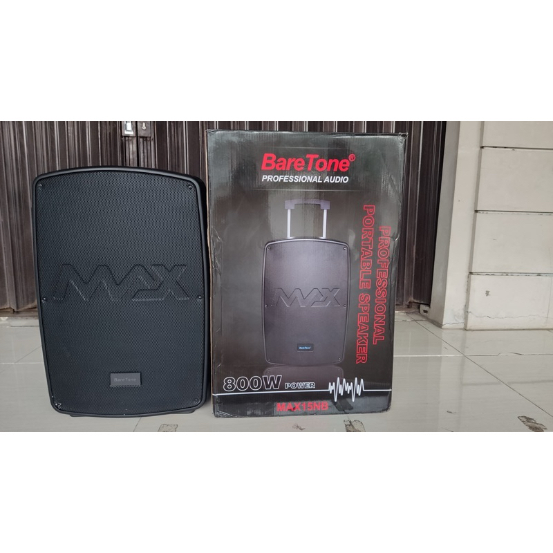 Jual SPEAKER AKTIF PORTABLE 15 INCH BARETONE MAX15NB MAX 15NB 800 WATT ...