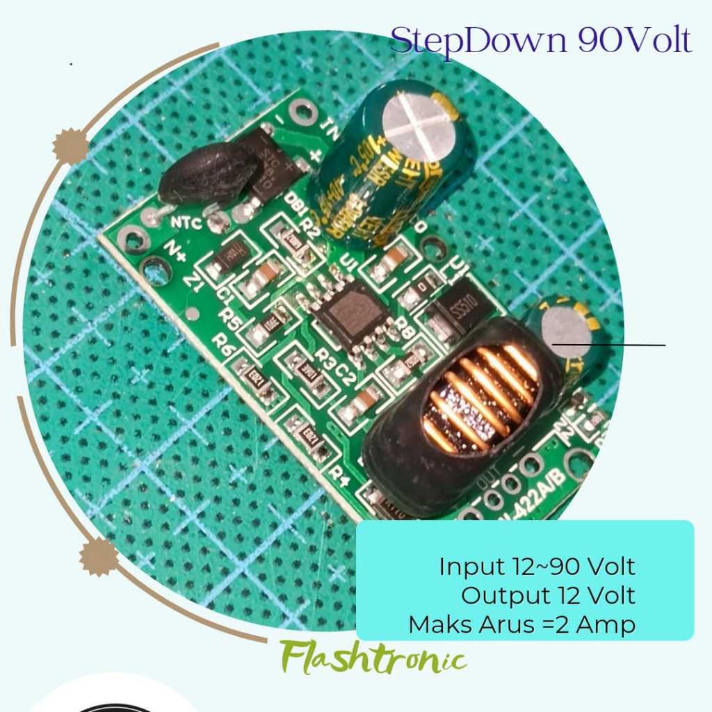 Jual Step Down 12-90 Volt ke 12 Volt 2A DC to DC Converter | Shopee ...