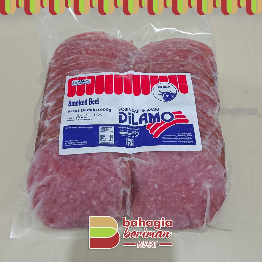 Jual Dilamo Smoked Beef 250 gram & 1 kg | Shopee Indonesia