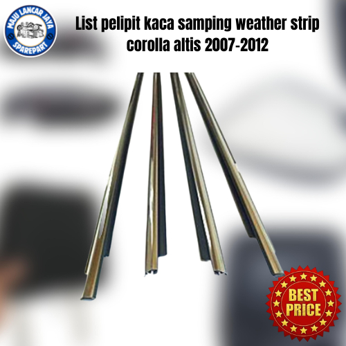 Jual List pelipit kaca samping weather strip corolla altis 2007-2012 ...