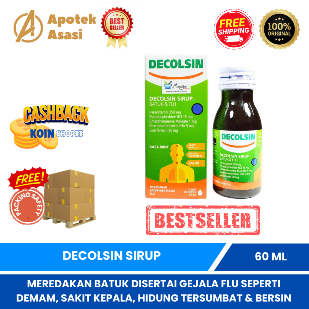 Jual DECOLSIN SIRUP 60ML | Shopee Indonesia