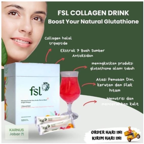 Jual FSL Collagen Drink 1 Box isi 30 sachet | Shopee Indonesia
