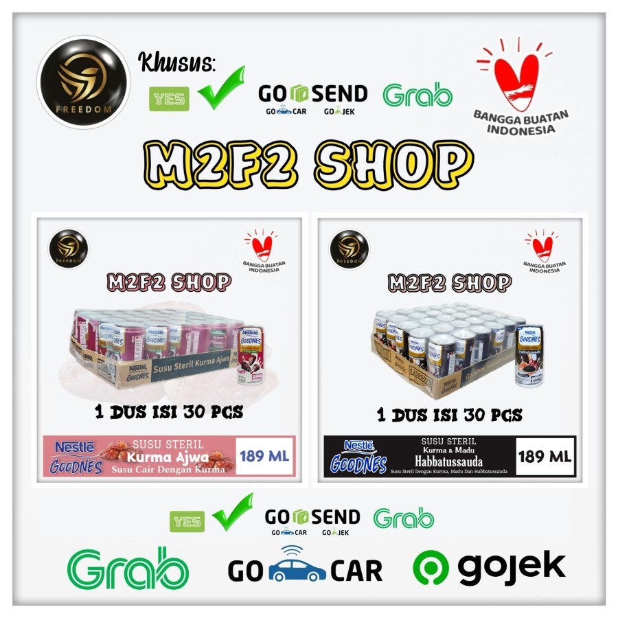 Jual Nestle Goodnes Susu Sterilisasi Kurma & Madu Semua Rasa Kaleng ...