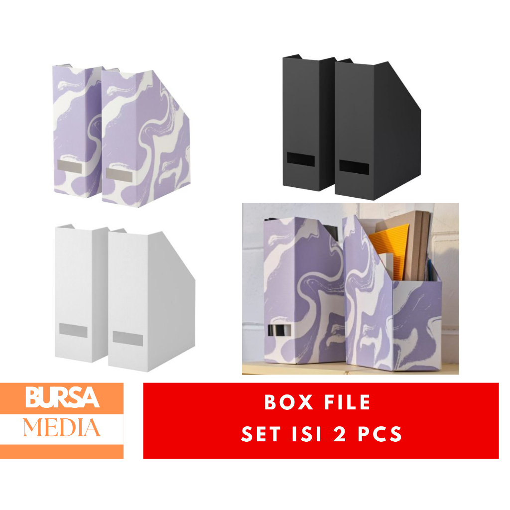 Jual IKTjena ~ 2 Pcs Tempat Penyimpanan File / Majalah 30x25x10Cm | Box ...
