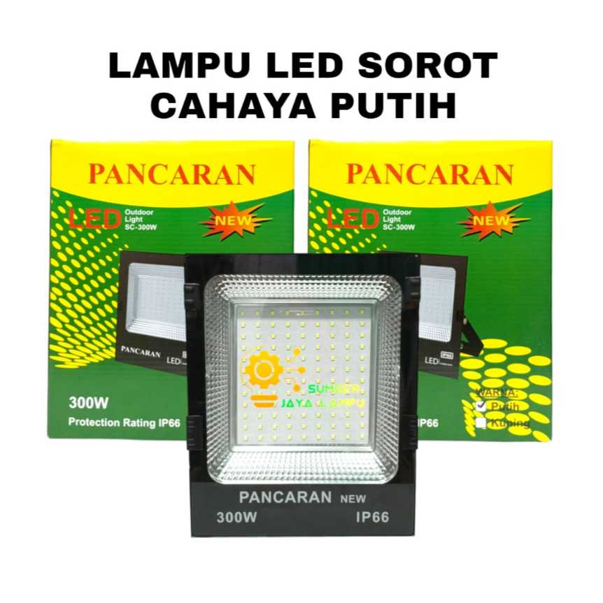 Jual LAMPU LED SOROT PANCARAN / MYLED SOROT 300 WAT/LAMPU TEMBAK FLOOD LIGHT | Shopee Indonesia