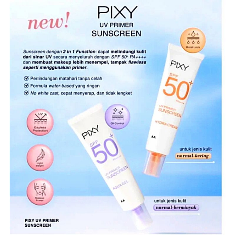 Jual PIXY UV PRIMER SUNSCREEN SPF50 PA+++ | Shopee Indonesia