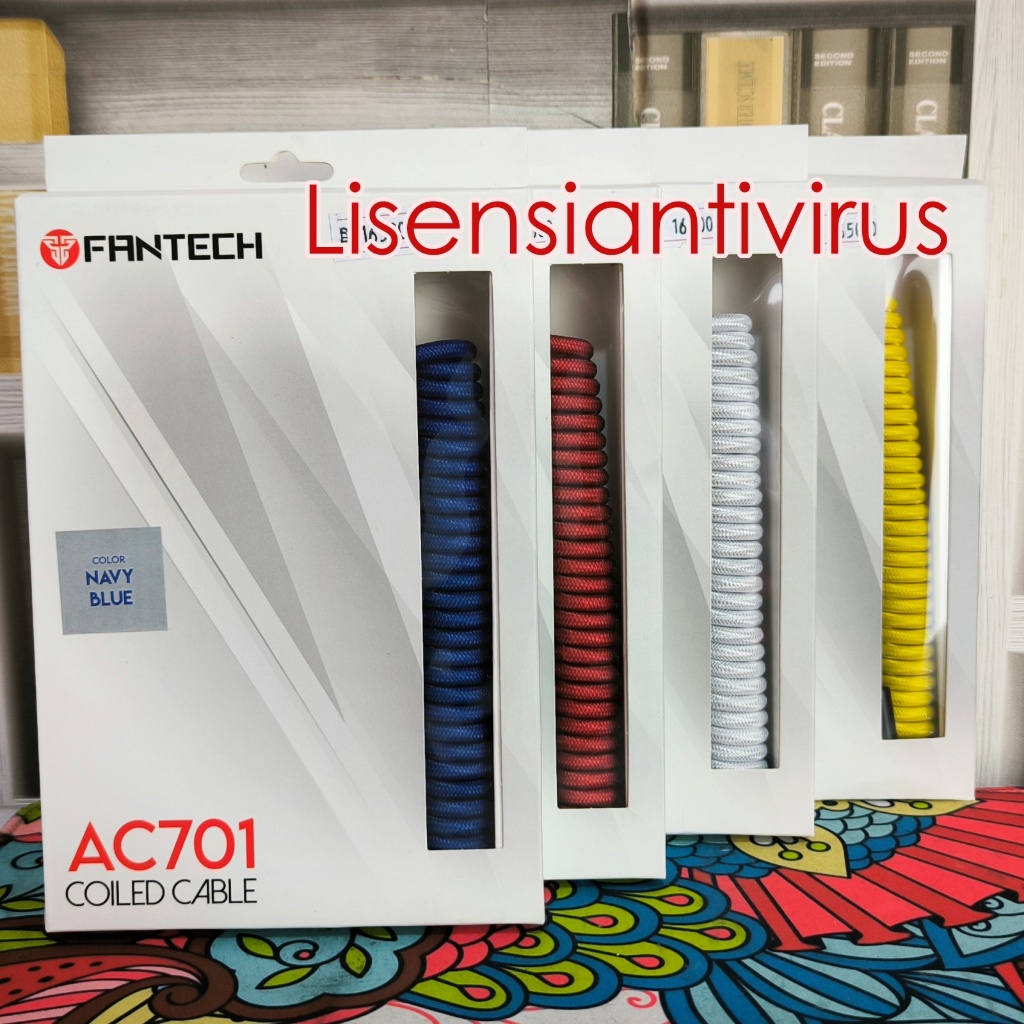 Jual Kabel Coil Keyboard Fantech Coiled Cable Type C Aviator AC701 AC ...