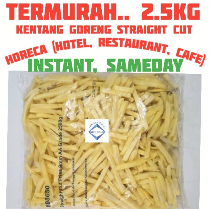 Jual KENTANG FROZEN AVIKO STRAIGHT CUT GORENG FRENCH FRIES MAKANAN BEKU ...