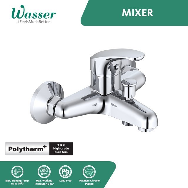 Jual Wasser Bathtub Mixer | MBT-P100 with PolyTherm Technology keran ...