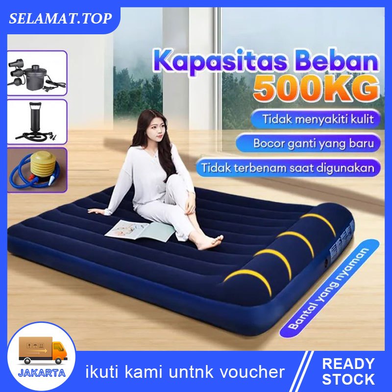 Jual Kasur Angin Single [186cm x75cm] / Kasur Tidur Angin / Paket Kasur ...