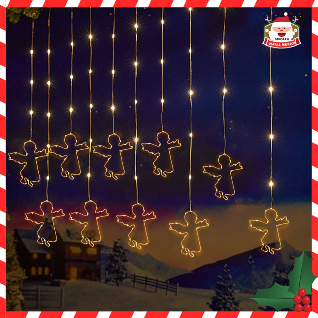 Jual Lampu 3 Meter Lampu Hias Natal Lampu Kelap Kelip Lampu Tirai ...