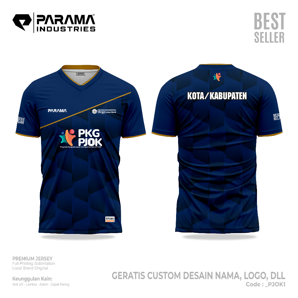 Jual PARAMA INDUSTRIES | GRATIS CUSTOM JERSEY KKG PJOK | KAOS GURU ...