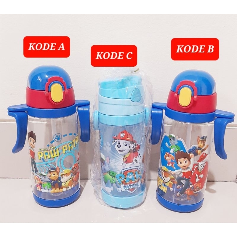 Jual botol minum anak karakter paw patrol botol min sedotan karakter paw patrol 600ml botol ...