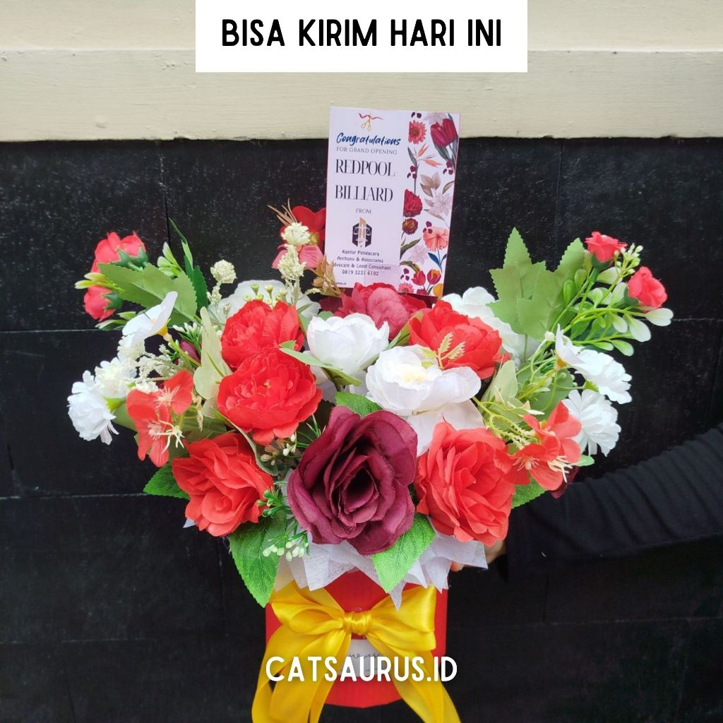 Jual Bloom Box Bucket Bunga Kado Bunga Bloom Box Bunga Artificial ...