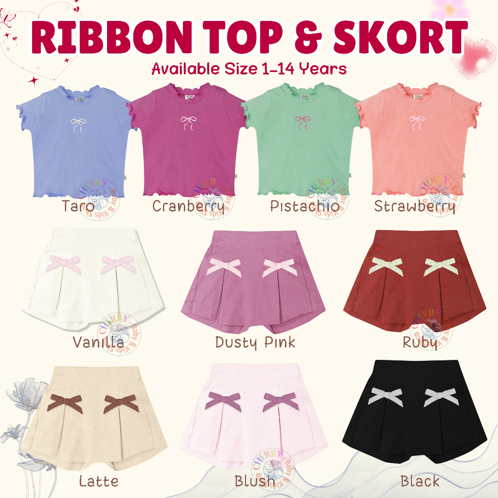 Jual Bohopanna 1-14 Tahun Ribbon Skort / Rok Celana Pita Fashion Anak Perempuan CBKS | Shopee ...