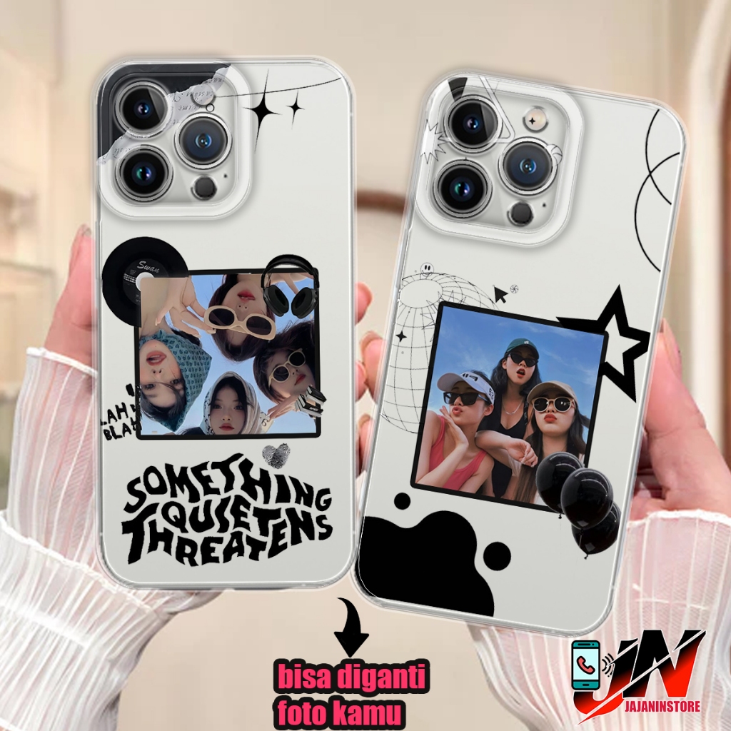 Jual JAJANIN Casing Hp Custom Polaroid Foto Case Bening Protec Camera ...