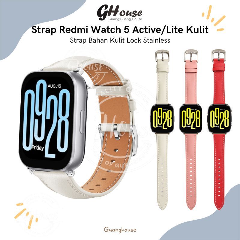 Jual Strap Redmi Watch 5 Active / Lite Kulit Tali Redmi Watch 5 Lite ...